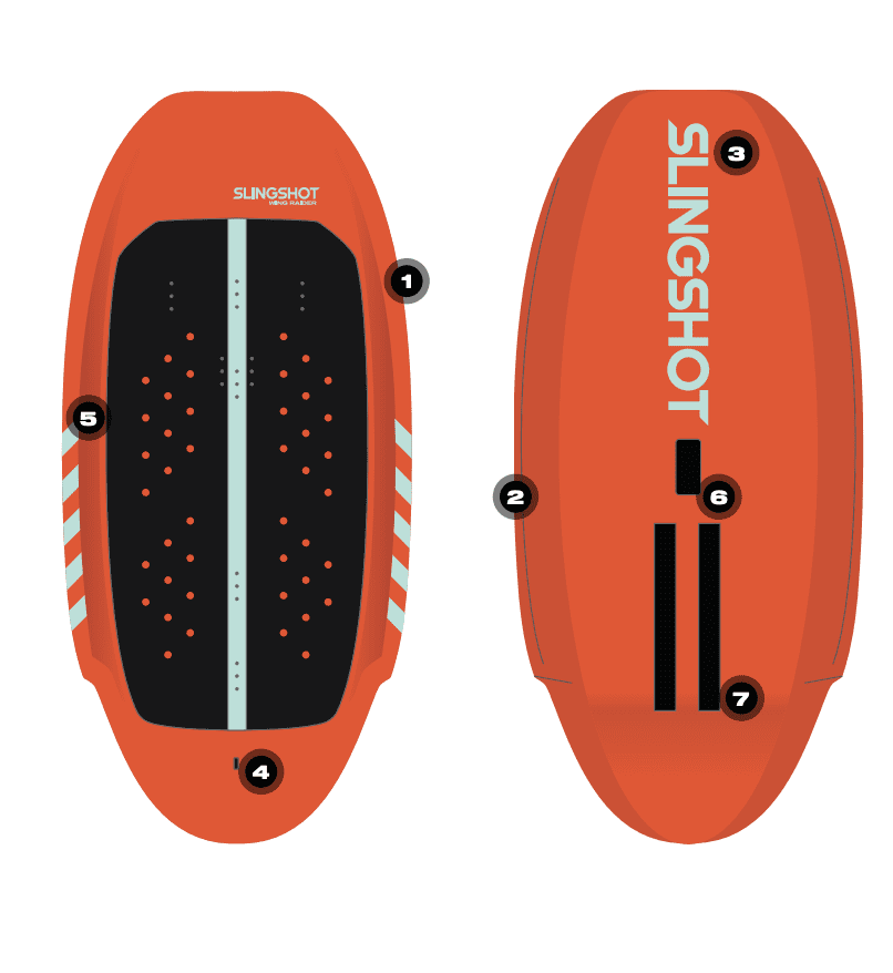 Slingshot Wing Raider XL V1 Foil Board - Kiteboarding Closeouts